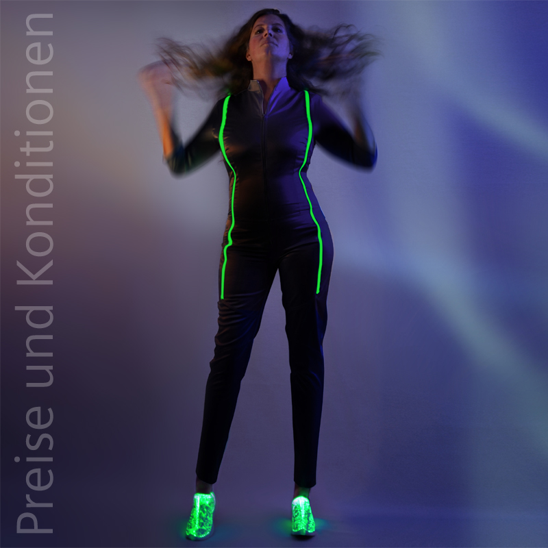 LED Fashion, Leuchtkostüme, Leuchtende Outfits, LED-Bekleidung, LED ...