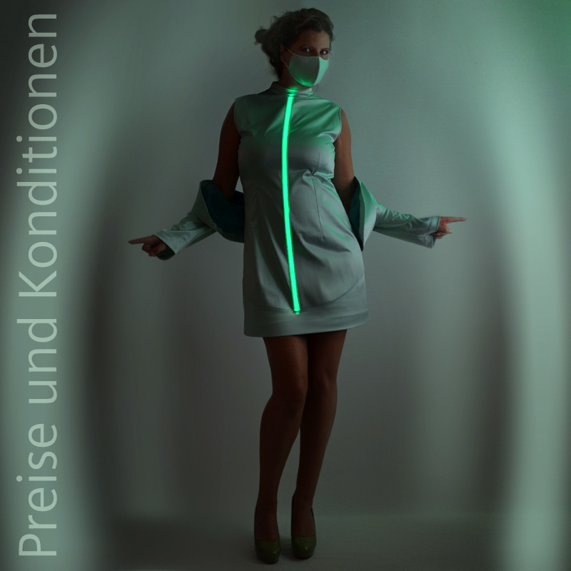 LED Fashion, Leuchtkostüme, Leuchtende Outfits, LED-Bekleidung, LED ...